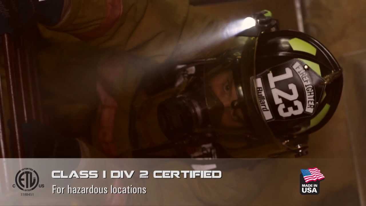 Nitex Pro Firefighting Helmet Light by Underwater Kinetics - YouTube