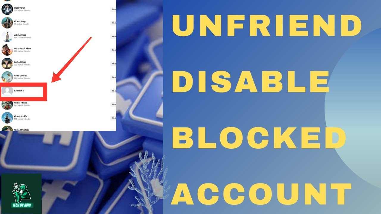 How To Unfriend Disabled Accounts On Facebook 2021 || How To Remove ...