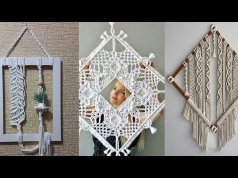 framed macrame wall hanging designs/macrame picture frame #dreamcatcher ...