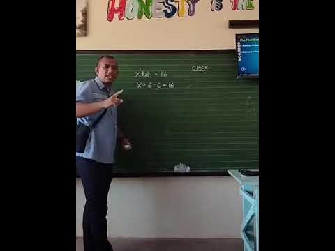 SOLVING EQUATION USING SUBTRACTION PROPERTY OF EQUALITY - YouTube