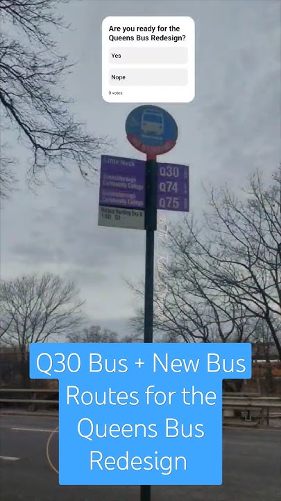 MTA NYC Bus: Q30 Bus + New Bus Route for the Queens Bus Redesign - YouTube