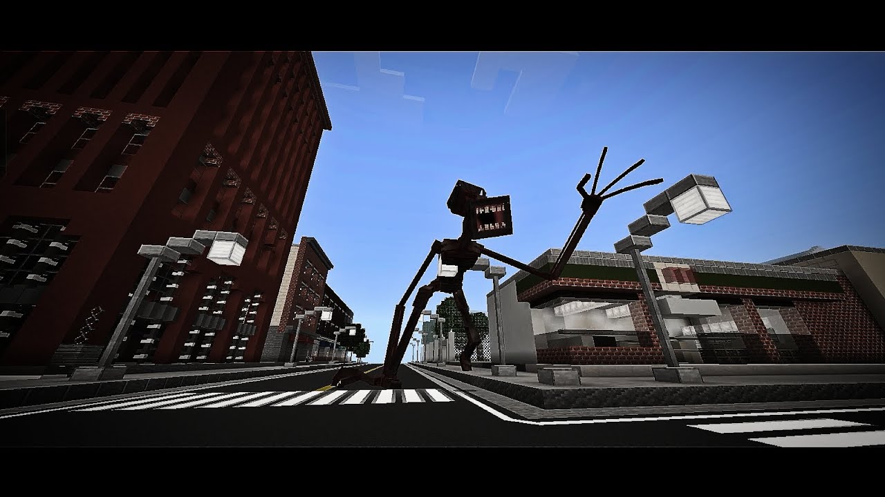 Running from crawling siren head💀 in Minecraft bedrock edition horror ...