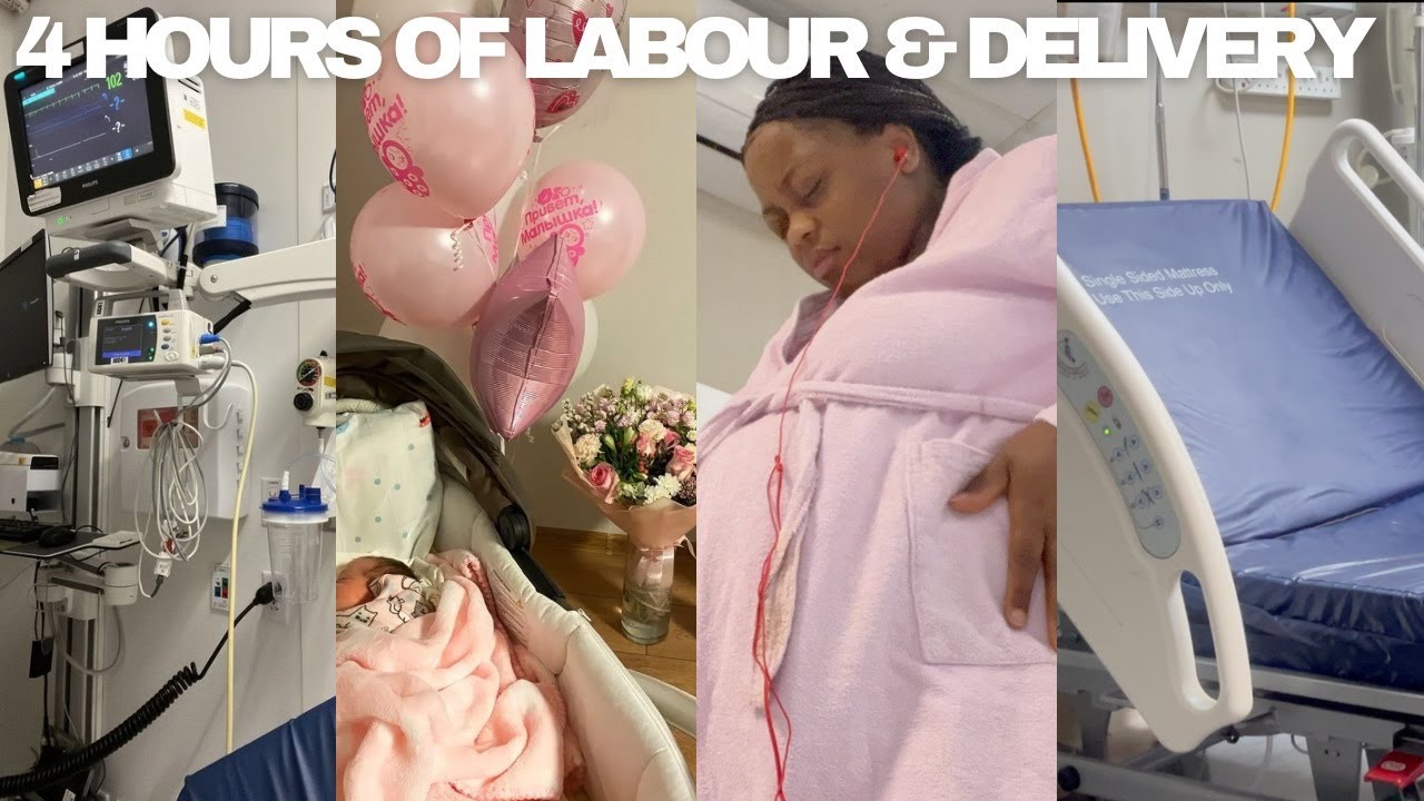 Birth vlog: Labour & Delivery vlog | Raw+Real| No Epidural | positive ...