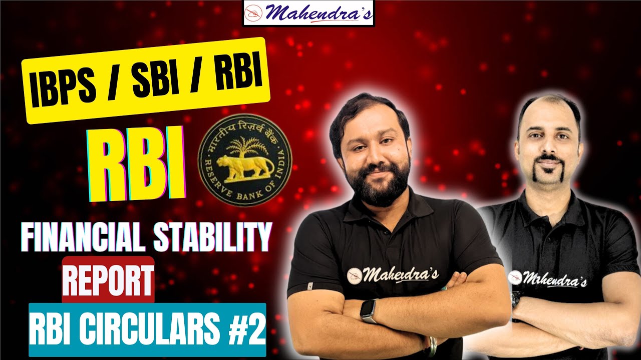 RBI Financial Stability Report | RBI Circular Masterclass IBPS PO 2025 ...