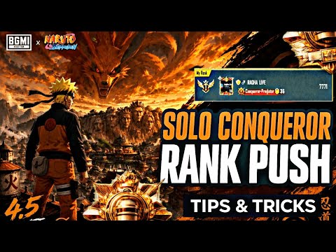FROM Tomorrow Morning 9.30 Stream SOLO Conqueror Rank Push
