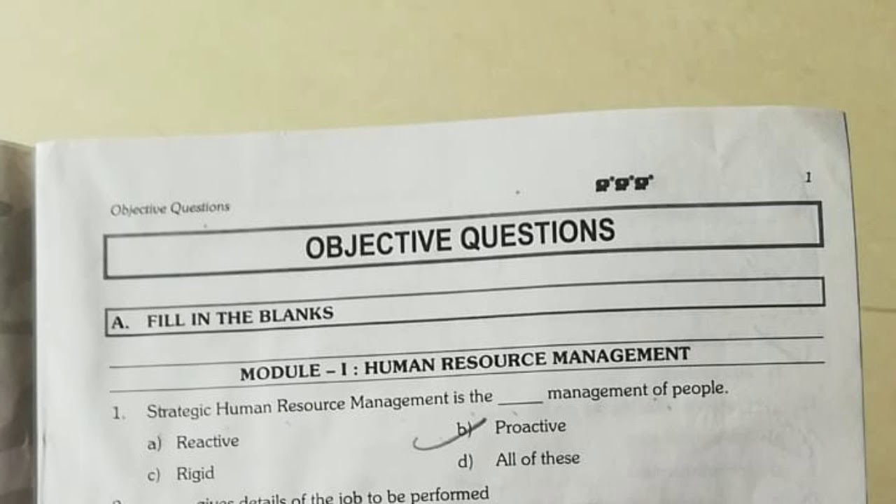 Human resources management all chapter MCQ questions with answers - YouTube