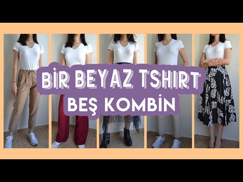 JÜLYET | Bir Beyaz Tshirt Beş Kombin | Kombin Önerileri | Alışveriş | Sonbahar 2020
