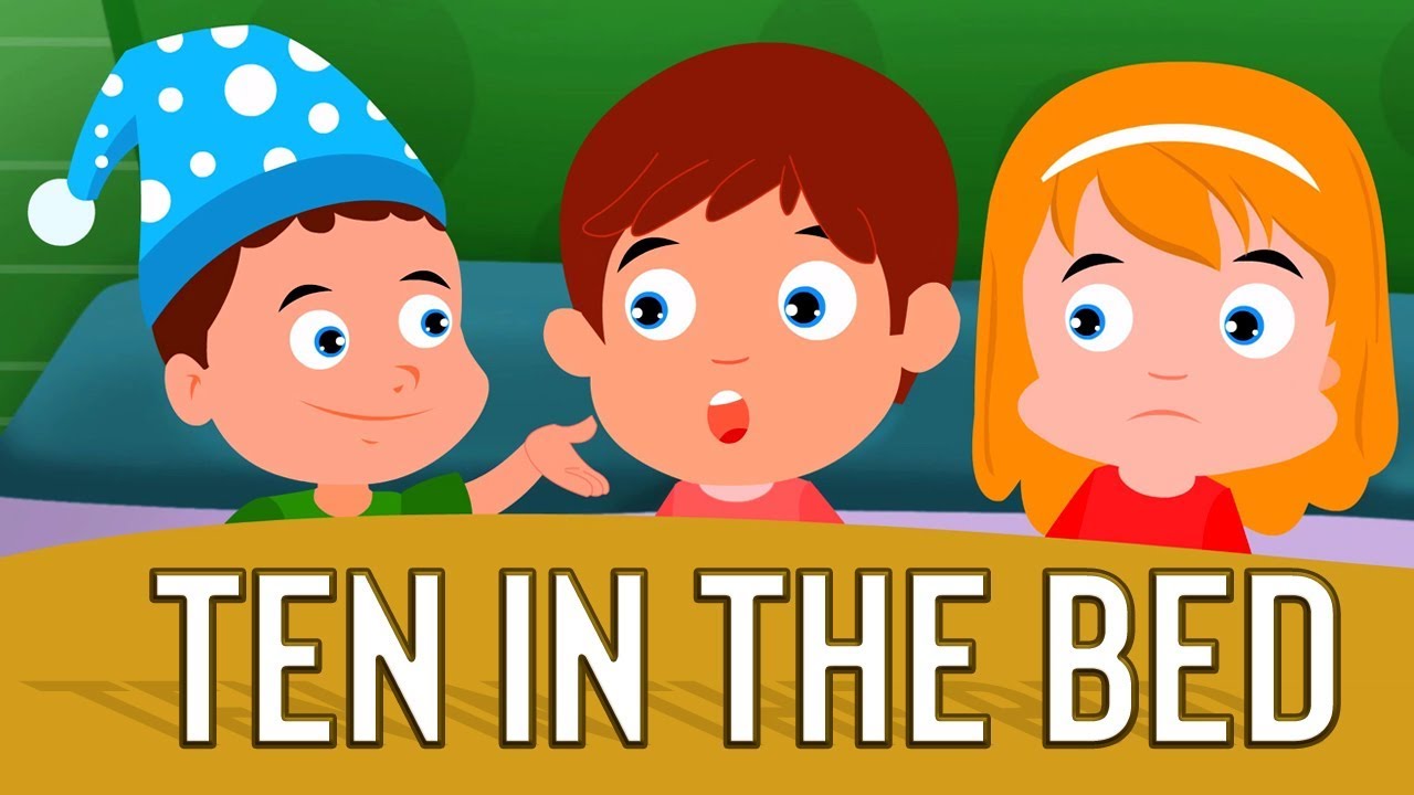 Diez En La Cama | canción para niños | Nursery Rhyme | Ten In The Bed ...
