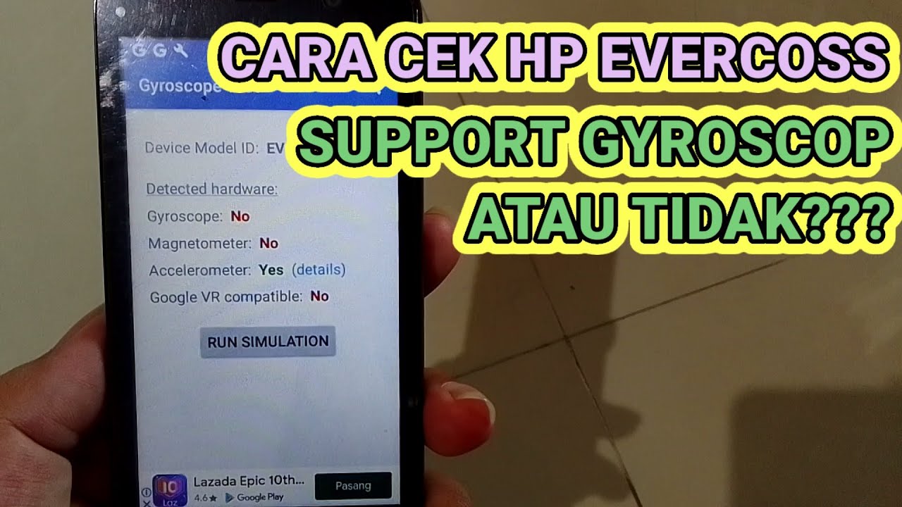 Tutorial Mengetahui Hp Evercross Apakah Sudah Support Gyroscope (Gyro ...