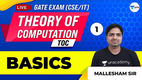 Theory Of Computation (TOC) | GATE/ESE CSE & IT Engineering - YouTube