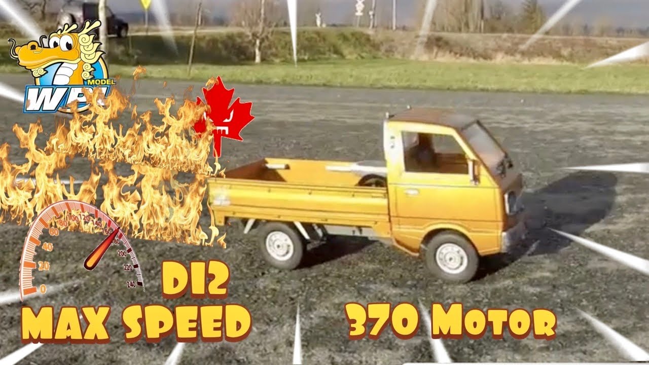 WPL D12 With Upgraded Electronics & 370 Motor Speed Run. It’s Fast 💯 ...