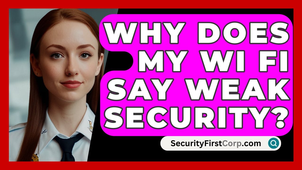 Why Does My Wi Fi Say Weak Security? - SecurityFirstCorp.com - YouTube