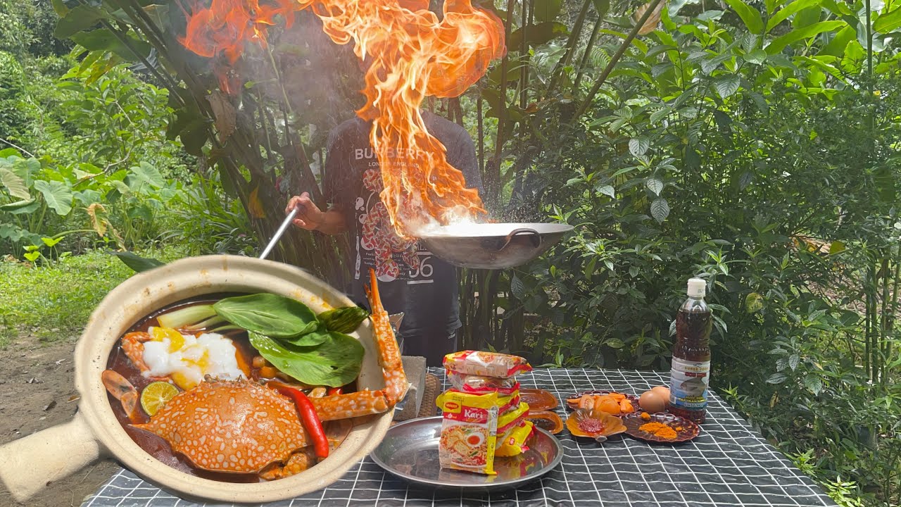 MAGGI KARI KETAM PEDAS BERAPI - YouTube