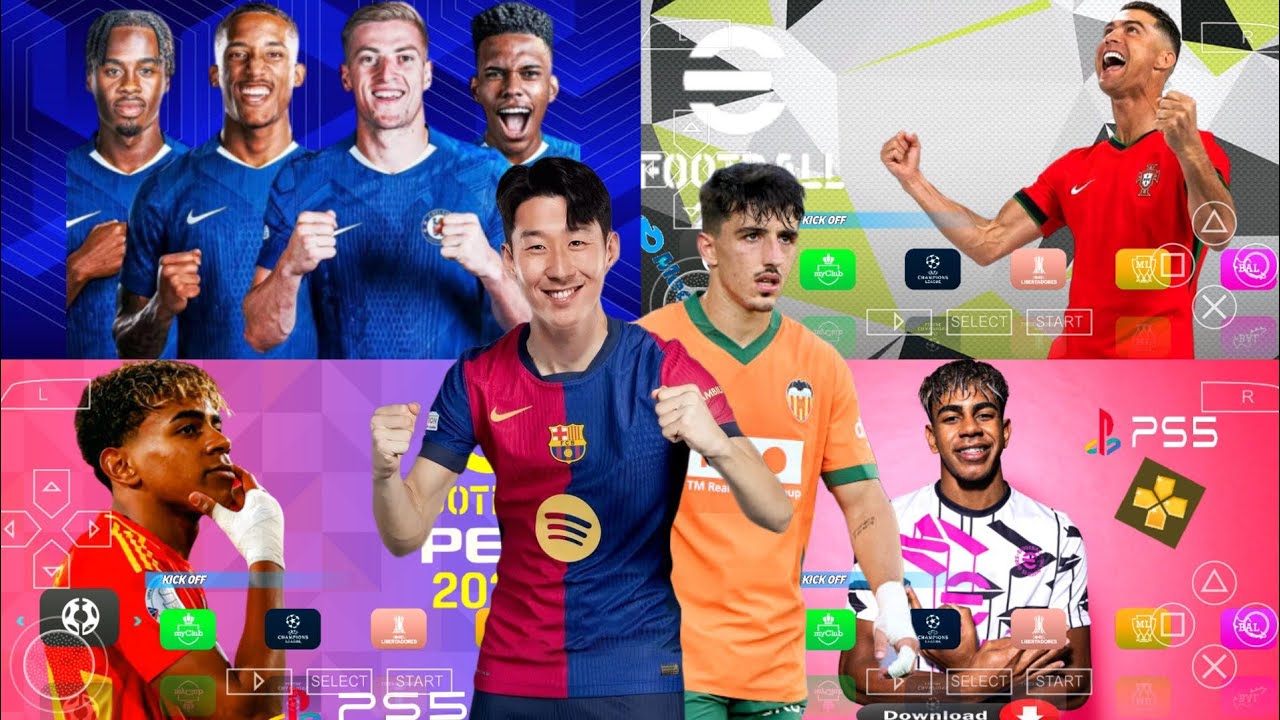 eFootball PES 2026 PPSSPP Android Offline Full Update UCL & Leagues ...