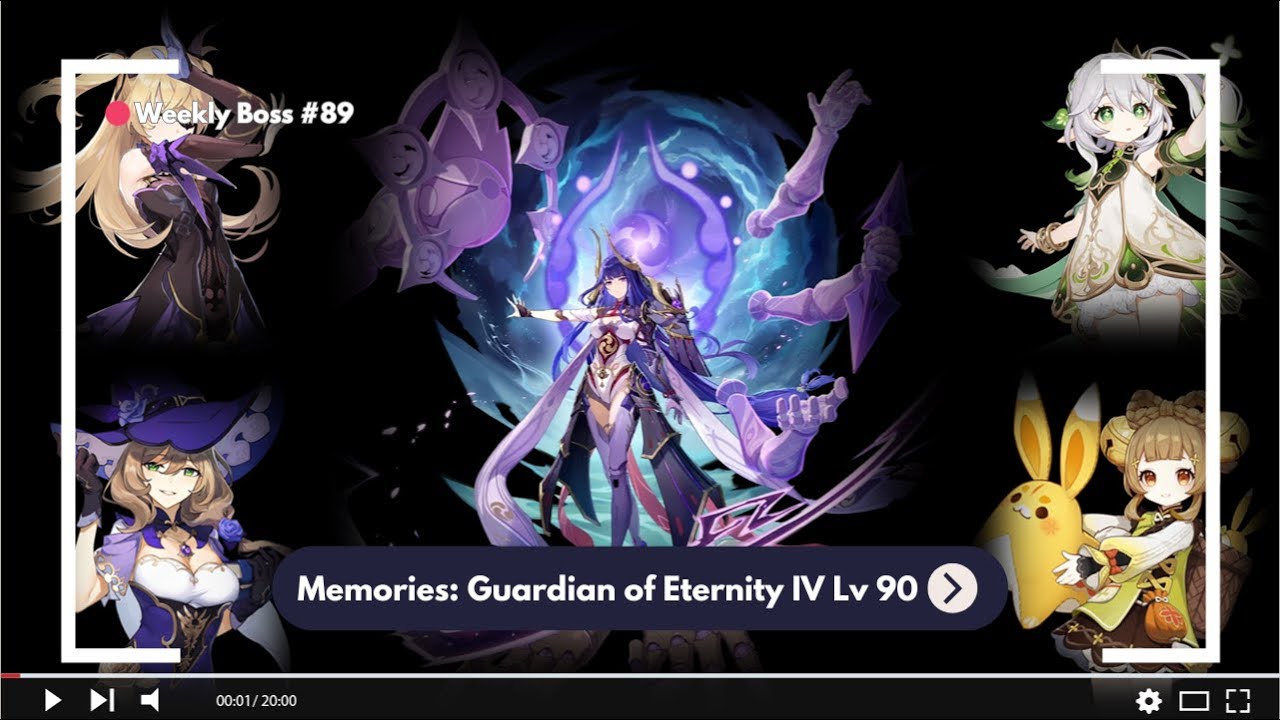 Memories: Guardian of Eternity IV Lv 90 - Genshin Impact Weekly Boss ...