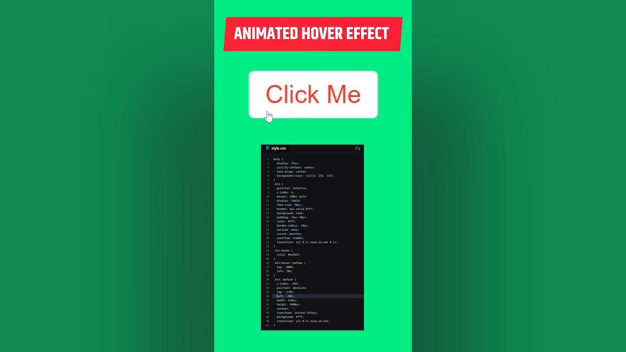 animated hover effect || ShortTrick || #CodingTips #csstricks #HTML5 #selection #shorts # ...