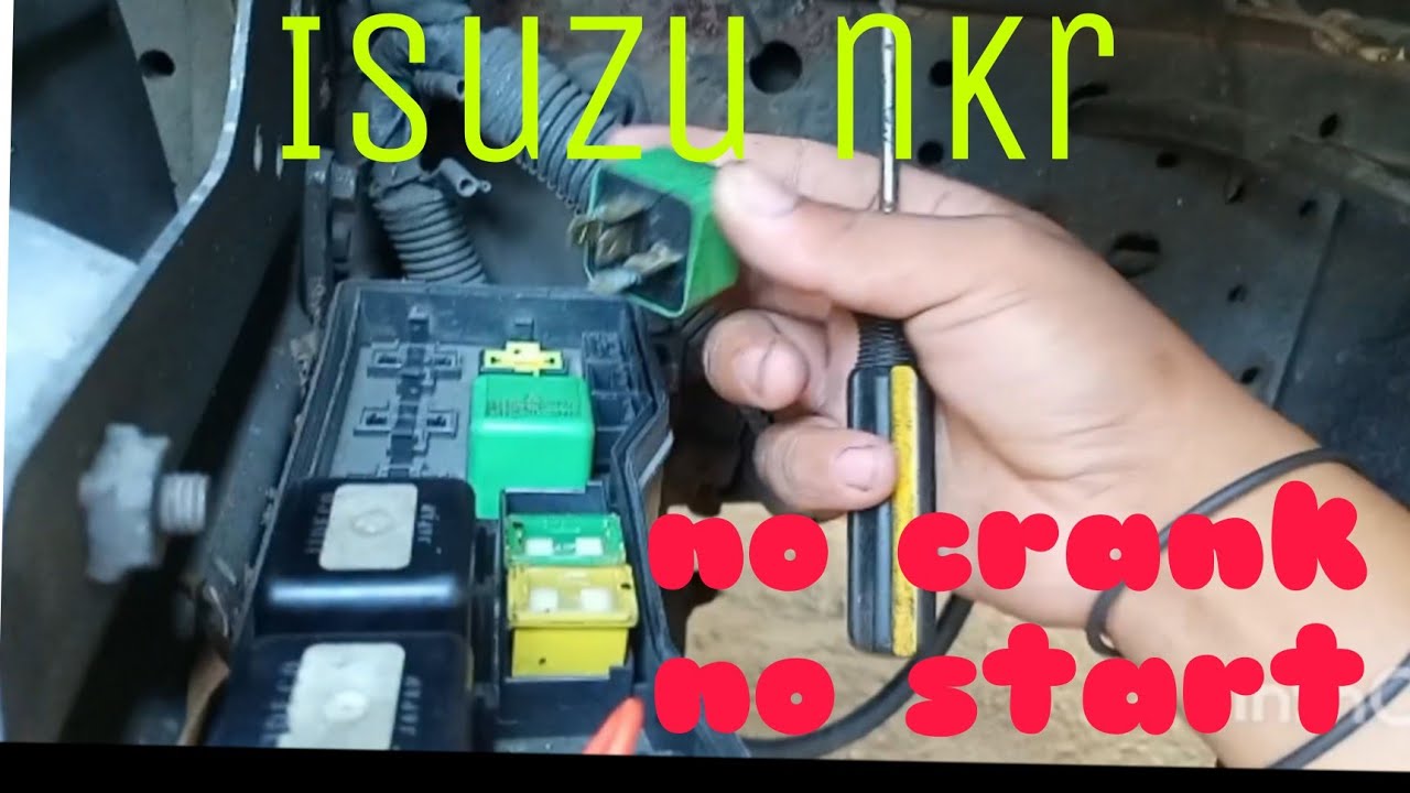 Isuzu 4hf1 no crank no start|good battery good ignition switch ...