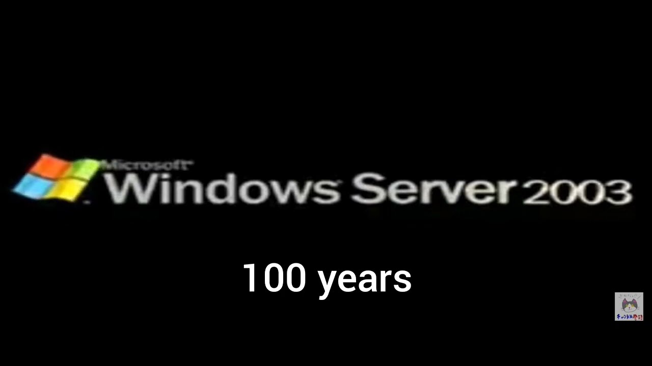 Microsoft Windows Server 2003 100 years Logo - YouTube