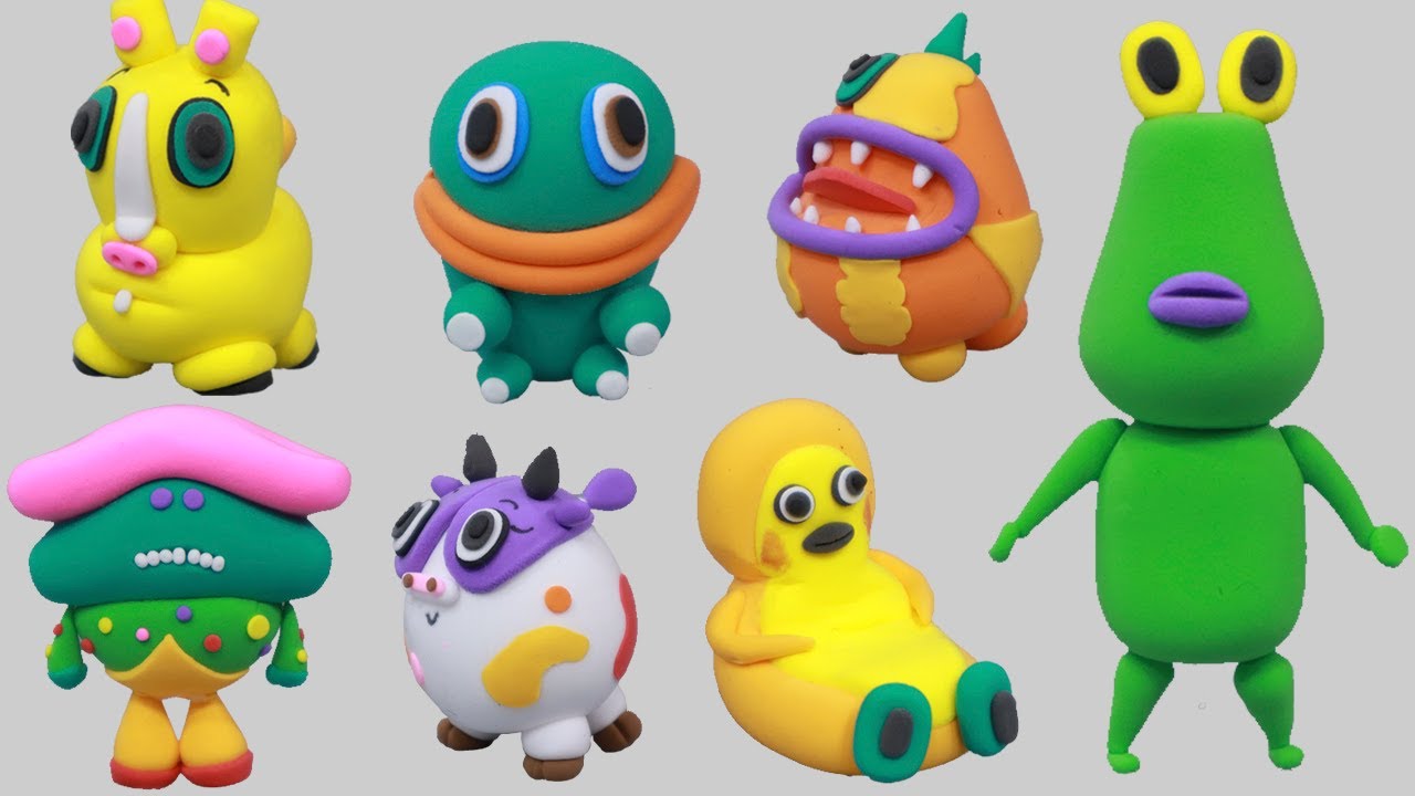 How to make Toys with Clay - Strange, Mysterious Animals Shaped Clay ...