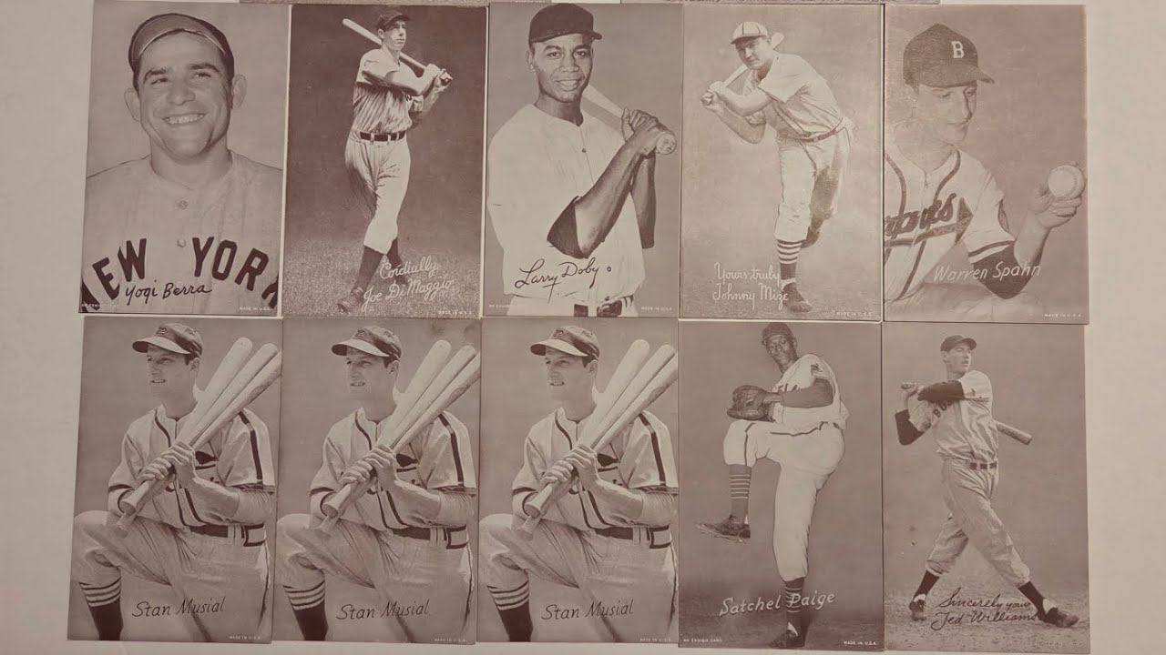 1947-66 Exhibit Baseball Card Additions from the Fargo Card Show 543/ ...