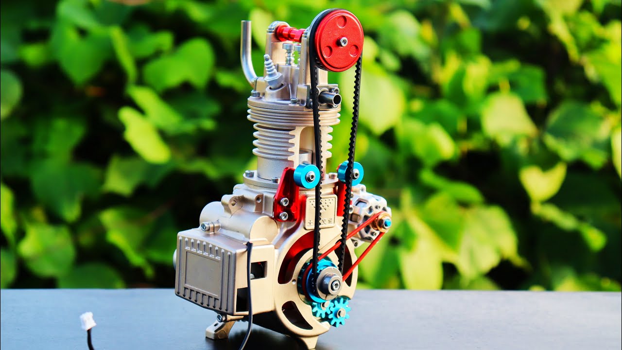 Original Single Cylinder Engine Model - YouTube