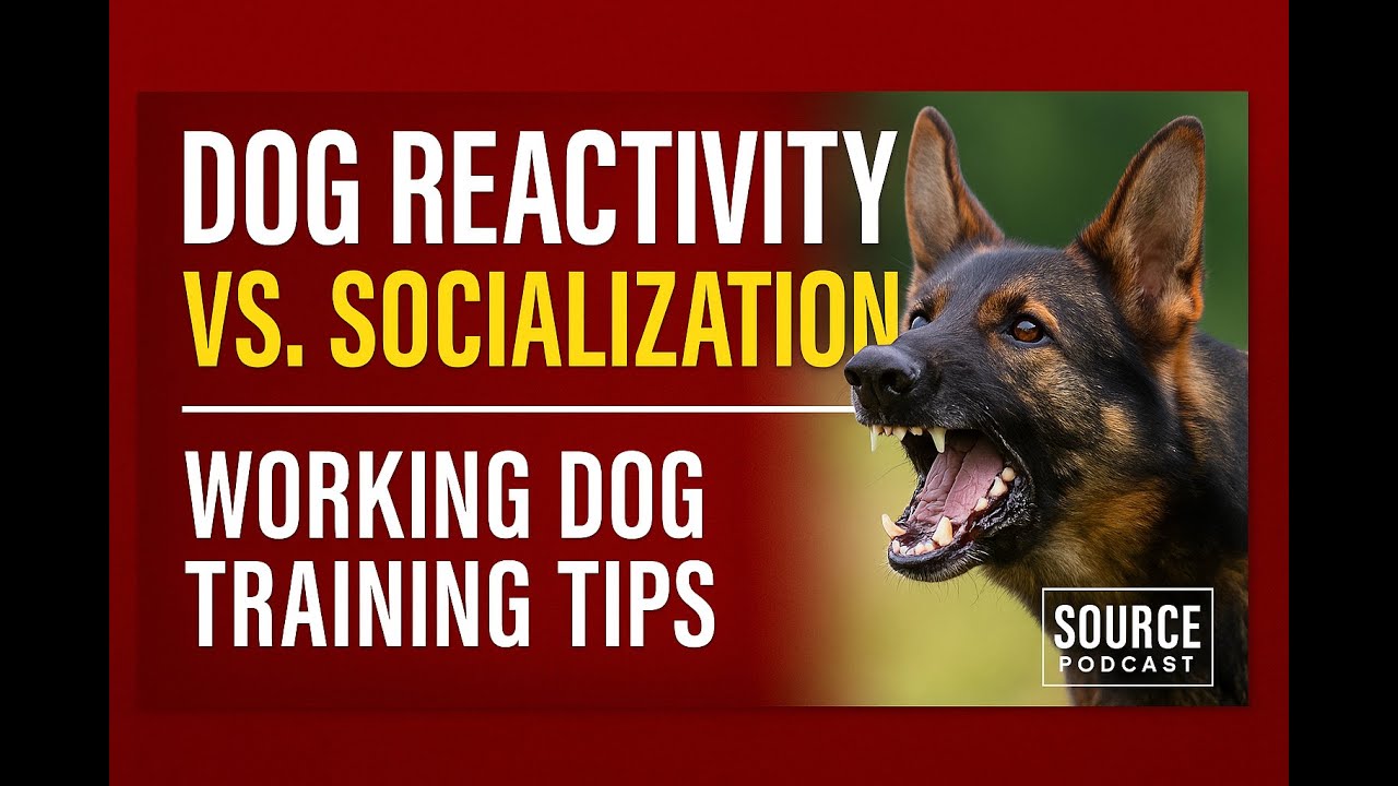 Dog Reactivity vs. Socialization: Working Dog Training Tips | Source ...