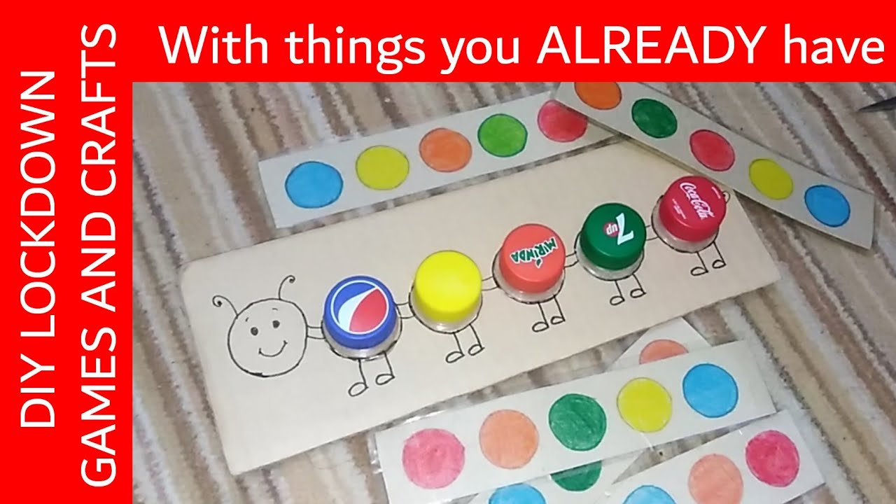 DIY | COLOR MATCHING GAME | BEST OUT OF WASTE | DIY LOCKDOWN GAMES ...