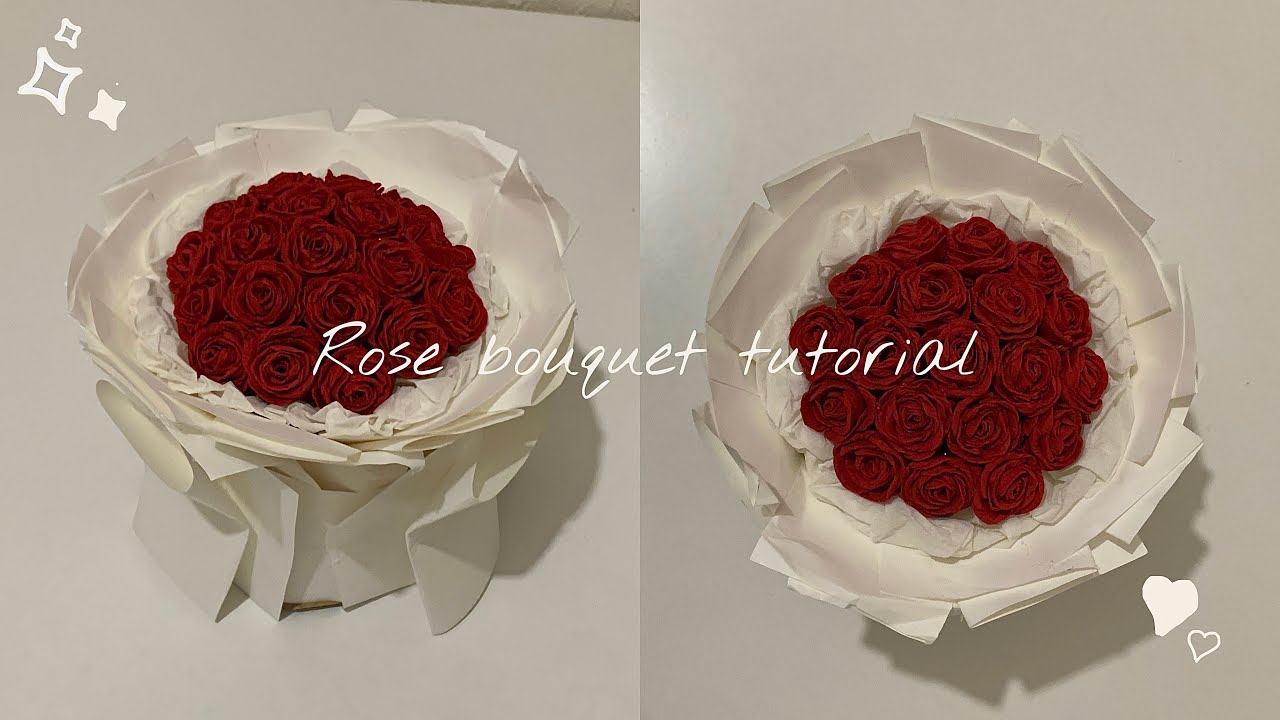 Rose bouquet tutorial 🥀 | DIY | - YouTube