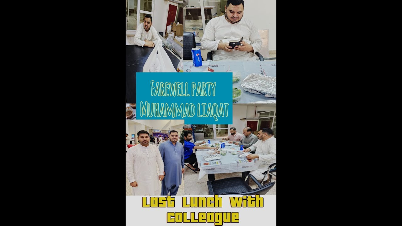 Farewell party | last lunch with colleague | Emotional Time | - YouTube