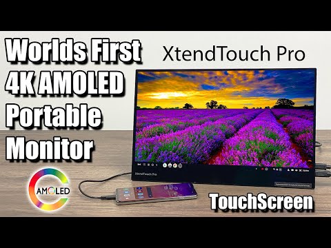 The Worlds First 4K AMOLED Portable Touch Screen Monitor - This Thing Is Beautiful!