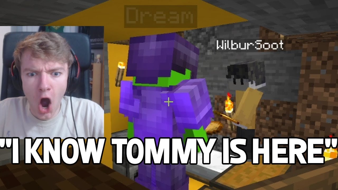 Dream find TommyInnit secret base under Technoblade house while he ...