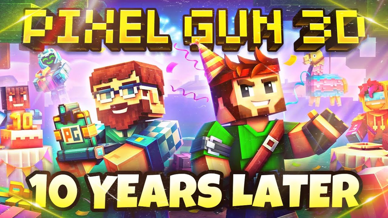 THE MOST PAY2WIN UNBALANCED GAME TURNT TEN | Pixel Gun 3D ( ten years ...