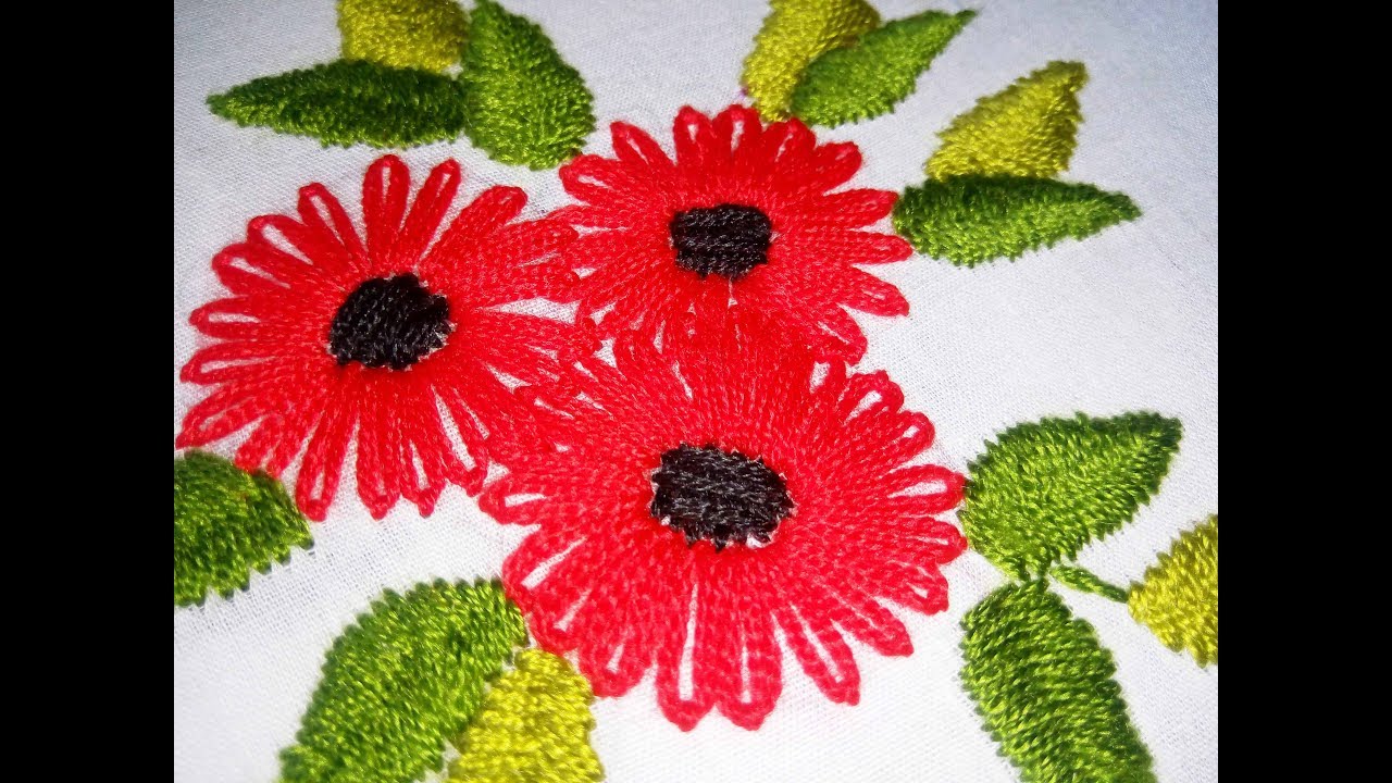 Hand Embroidery Nakshi Katha Design video tutorial. - YouTube