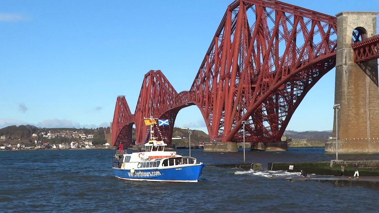 Winter Cruise Boat Forth Railway Bridge Firth Of Forth Scotland - YouTube