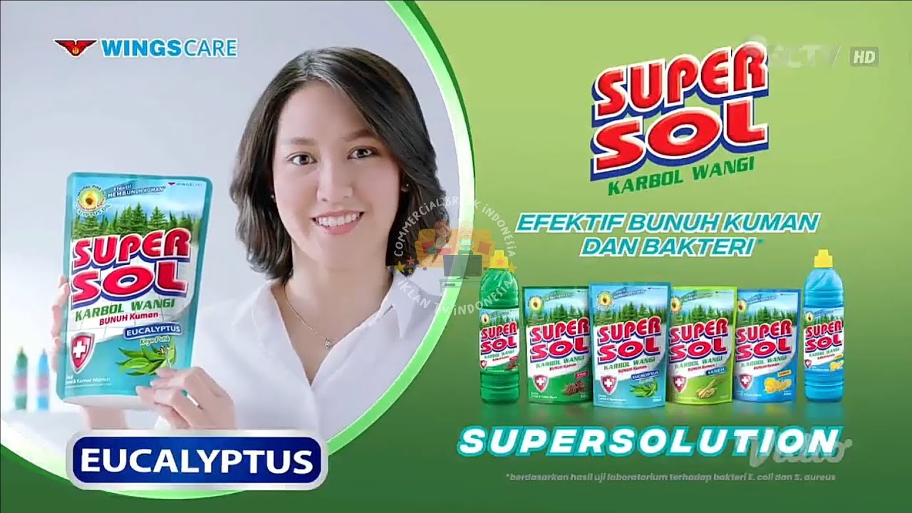 IKLAN SUPERSOL KARBOL WANGI EUCALYPTUS "Supersolution" Ver.1 • 15s ...