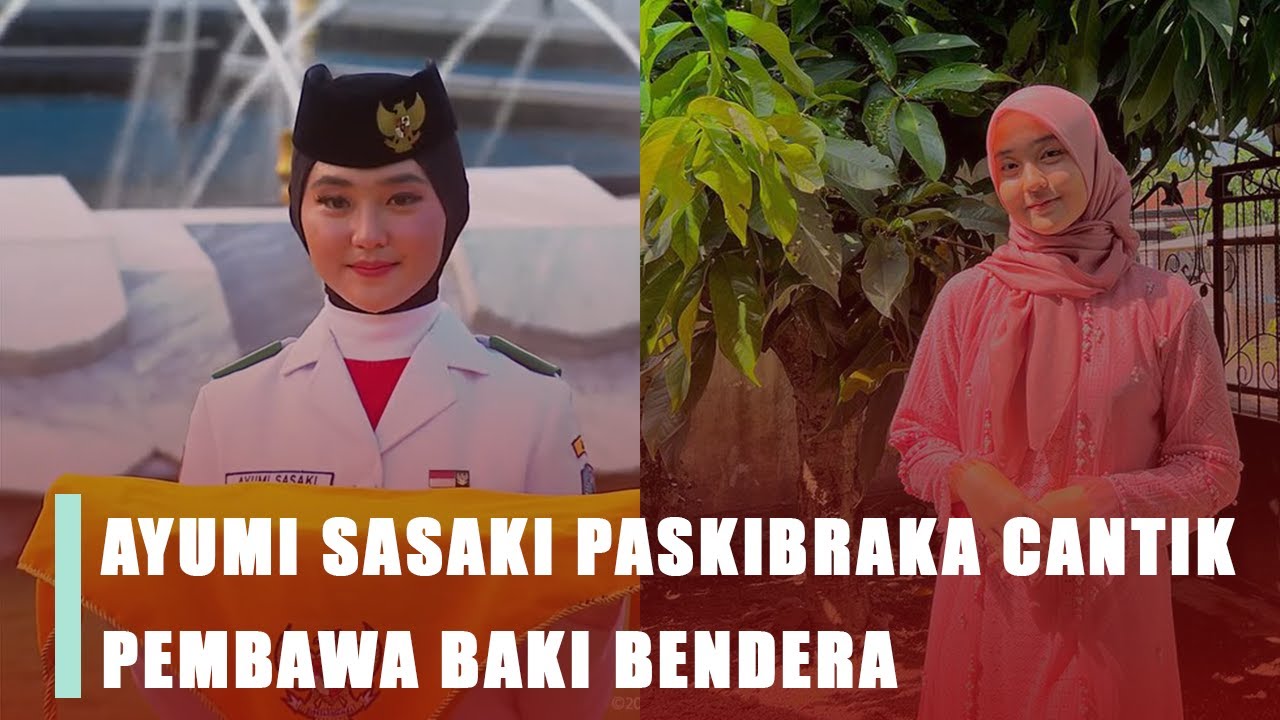 Ayumi Putri Sasaki Paskibraka Cantik Pembawa Baki Upacara Penurunan Bendera di Istana Merdeka ...