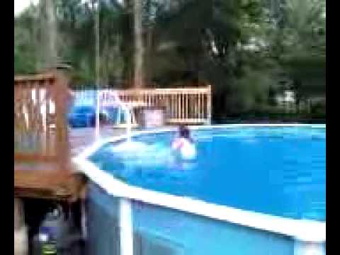 Victoria being Tossed into Pool - YouTube