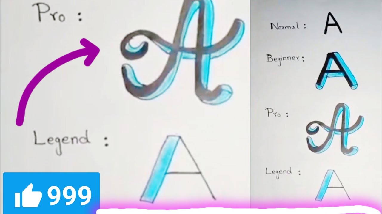 Creative Alphabet Writing Art in different styles #art #lettering # ...