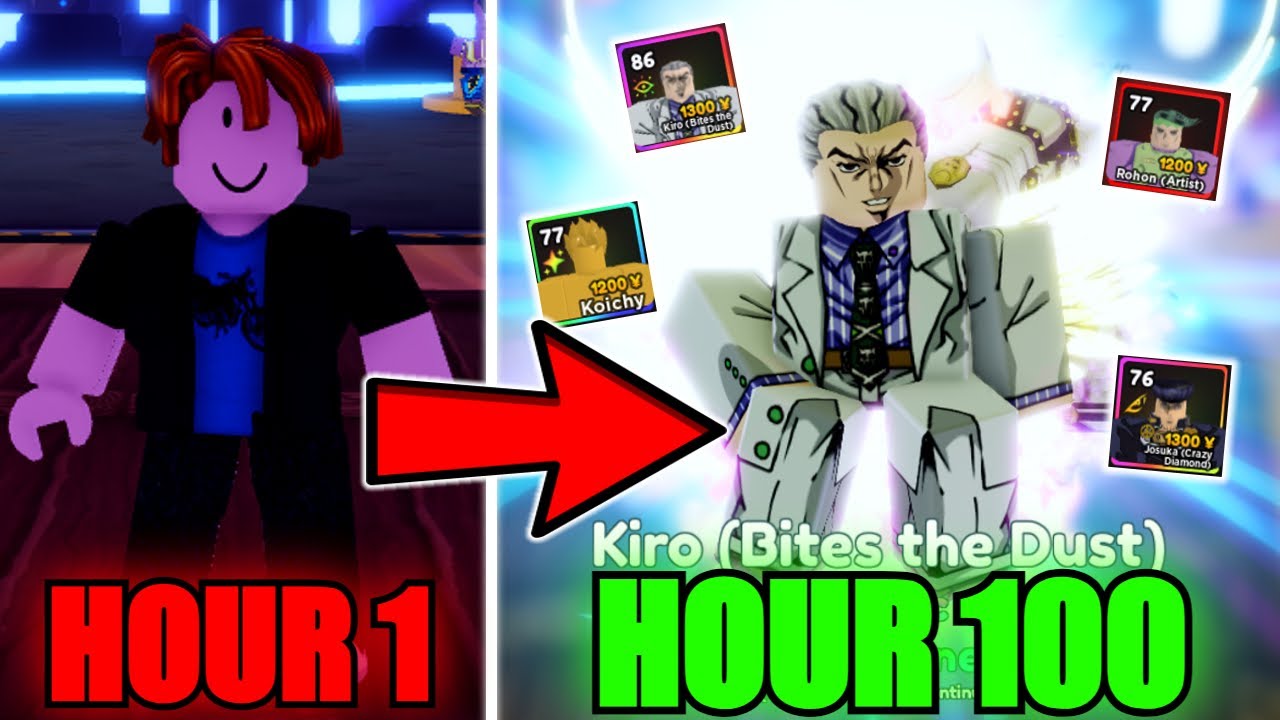 Starting Over and Spending 100 Hours To Obtain Every NEW JOJO PART 4 ...