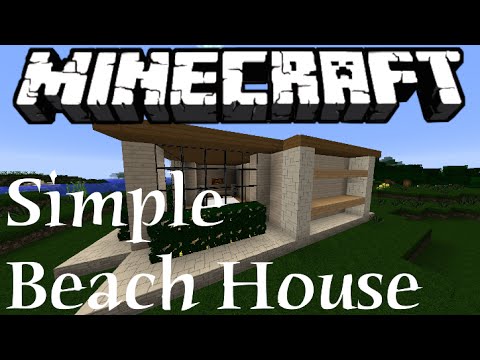 Simple Beach House! - Minecraft Tutorial - YouTube