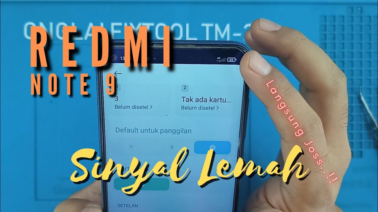 Redmi Note 9 Sinyal Lemah Atau Hilang.. Hati Hati Salah Eksekusi..!! - YouTube