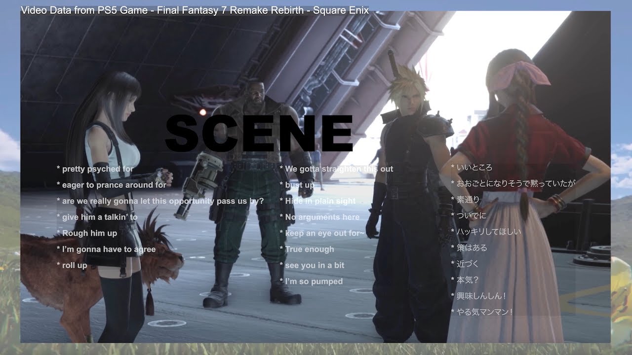 For a sense of language Ep41 final fantasy 7 rebirth. A conversation ...