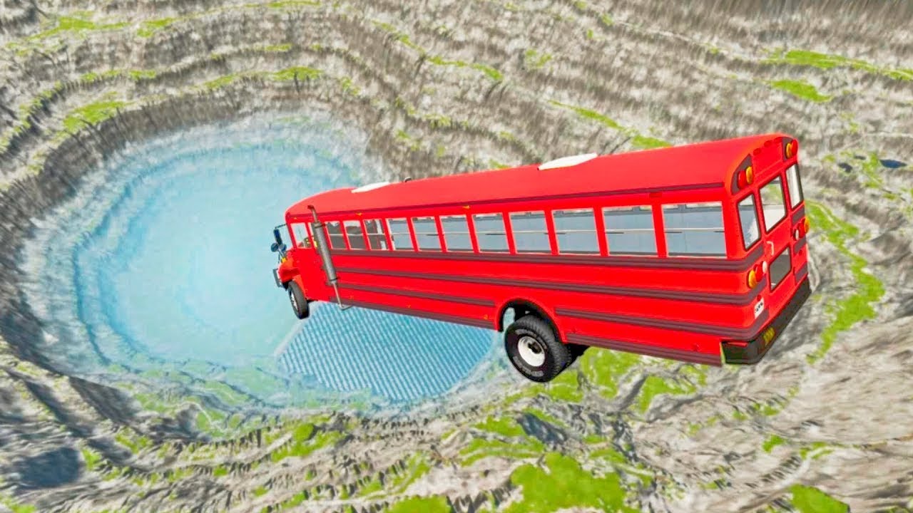 Top 50 School Bus Crashes & Jumps You Can't Survive - Crazy Ramp Bus ...