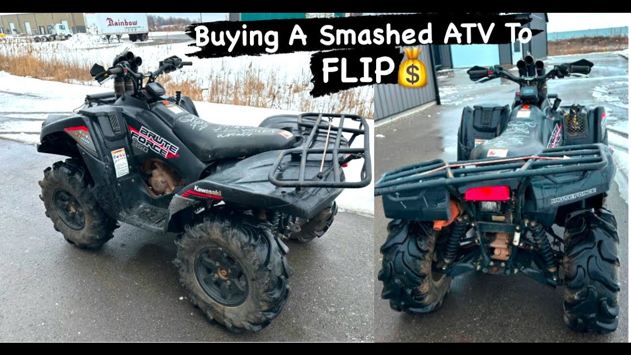 Flipping a Wrecked Kawasaki Brute Force 750! From Salvage to Showtime 🛠 ...