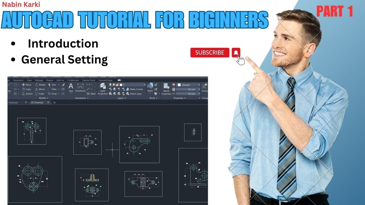 Autocad Tutorial For Beginner/ Autocad Training / Autocad General ...