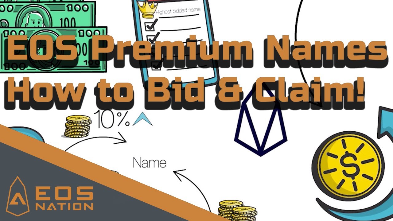 EOS Premium Name Bids - How to Bid & Claim! - YouTube