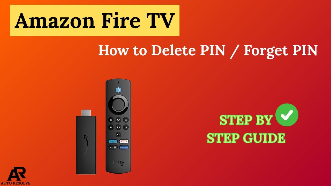Amazon Fire TV: How to Delete PIN / Forget PIN - YouTube