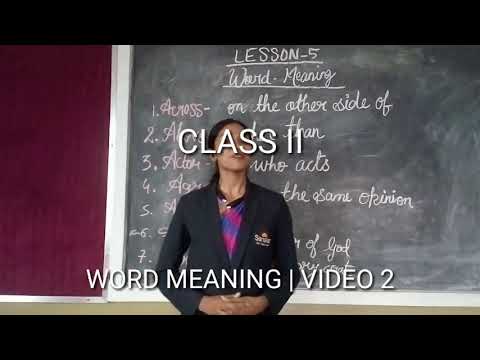CLASS 2 | ENGLISH | WORD MEANING | PART 2 - YouTube