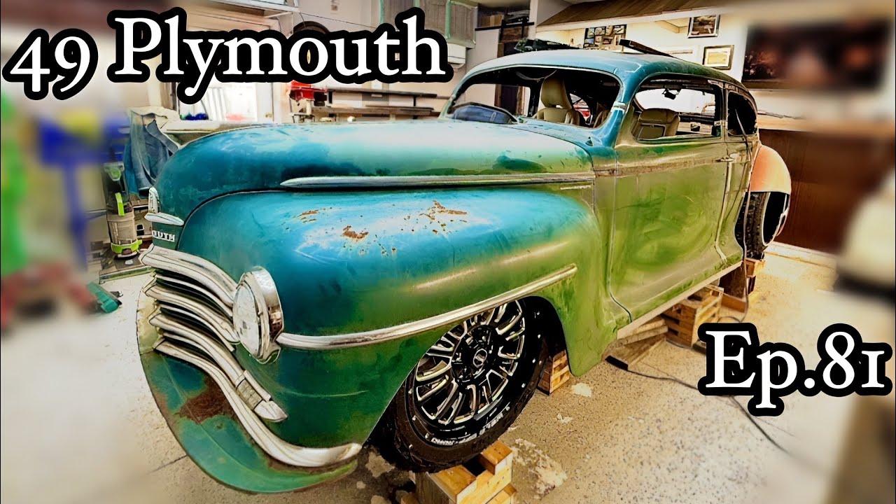 1949 Chopped, Bagged, Sectioned, Cummins Plymouth Hot Rod 🔥 - YouTube