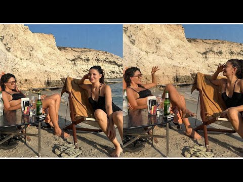 Ebru Şahin'in En İyi Arkadaşiyla Plaj Görüntüleri#ebruşahin